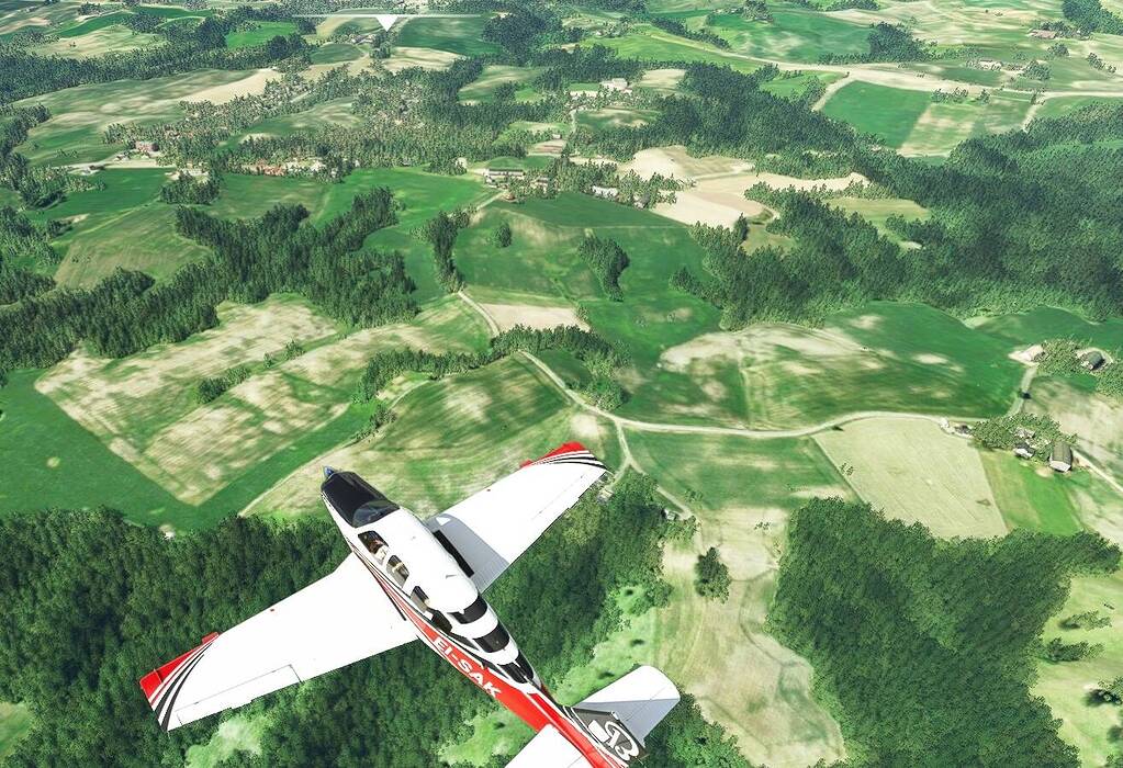 Blurry ground textures even when very close (~1000 ft above the ground ...