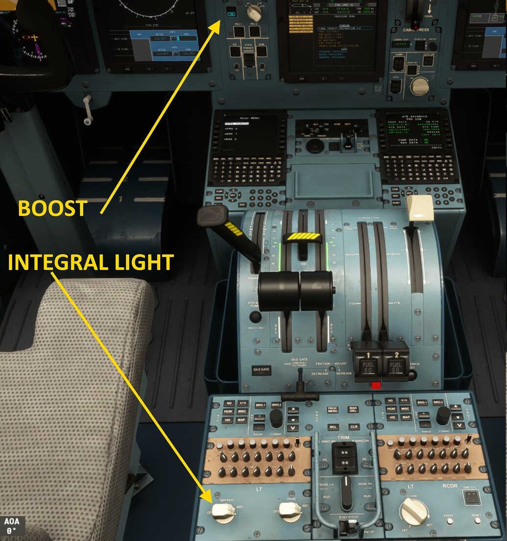 [ATR 72] Integral lights of the BOOST push button are not being ...