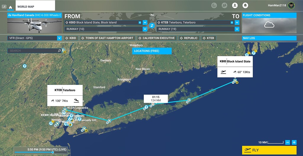 Cargo Hop-Block Island Airport to Teterboro Airport - Community Events - Microsoft Flight ...