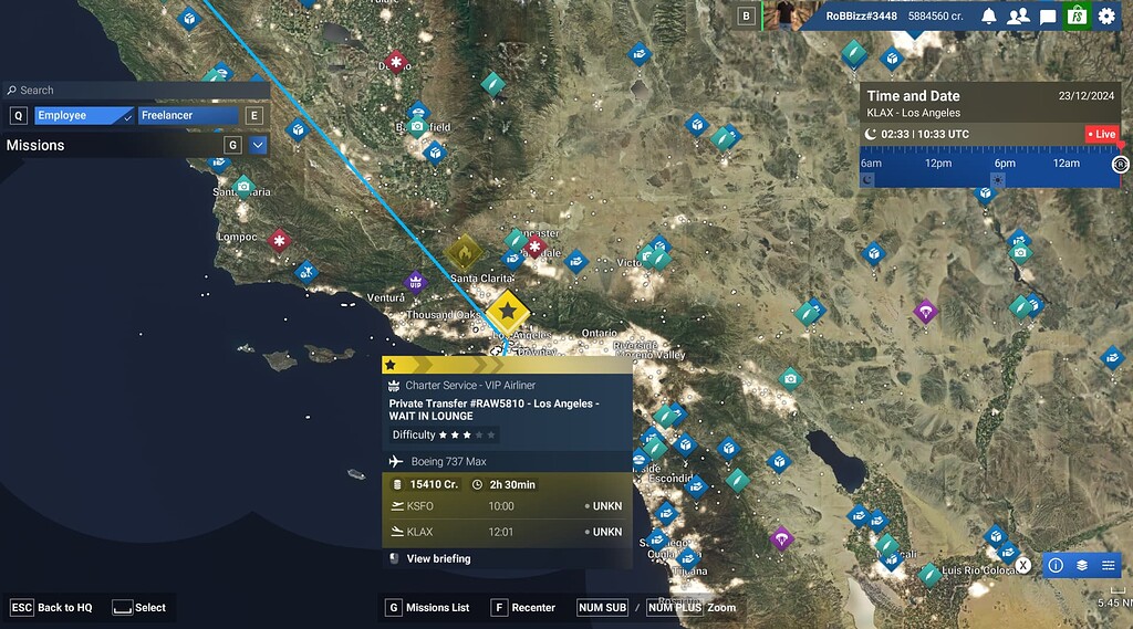 No "Passenger Transport - Airline" missions by plane - User Interface ...