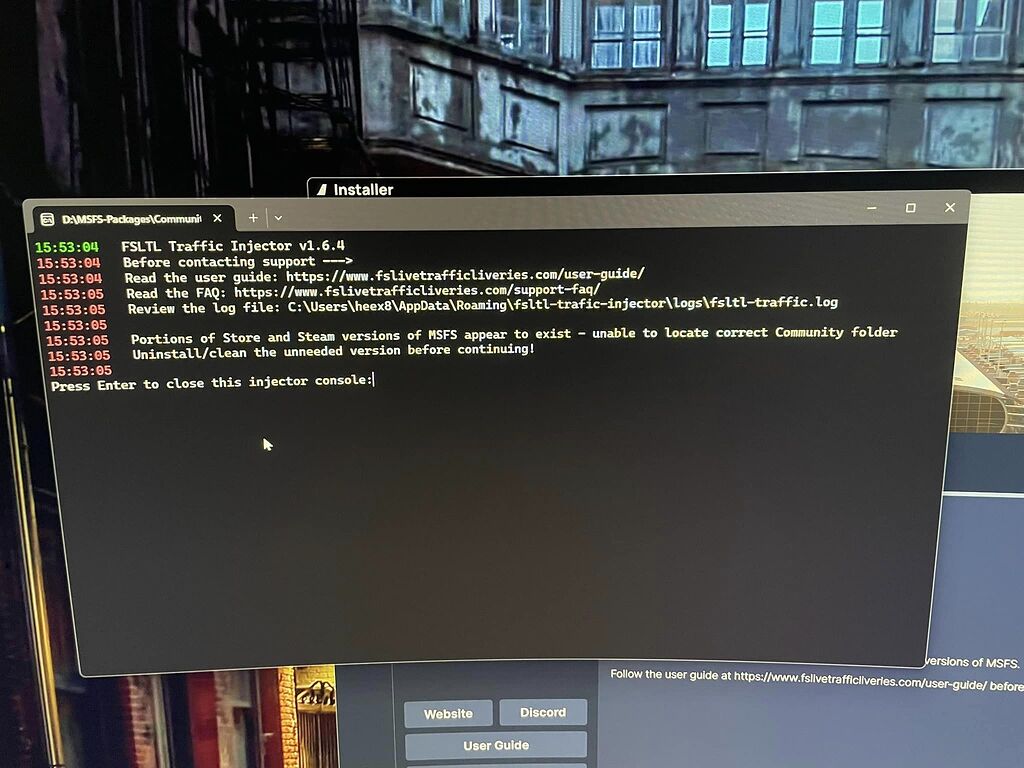 FSLTL Traffic injector doesn´t run - Tools & Utilities - Microsoft ...