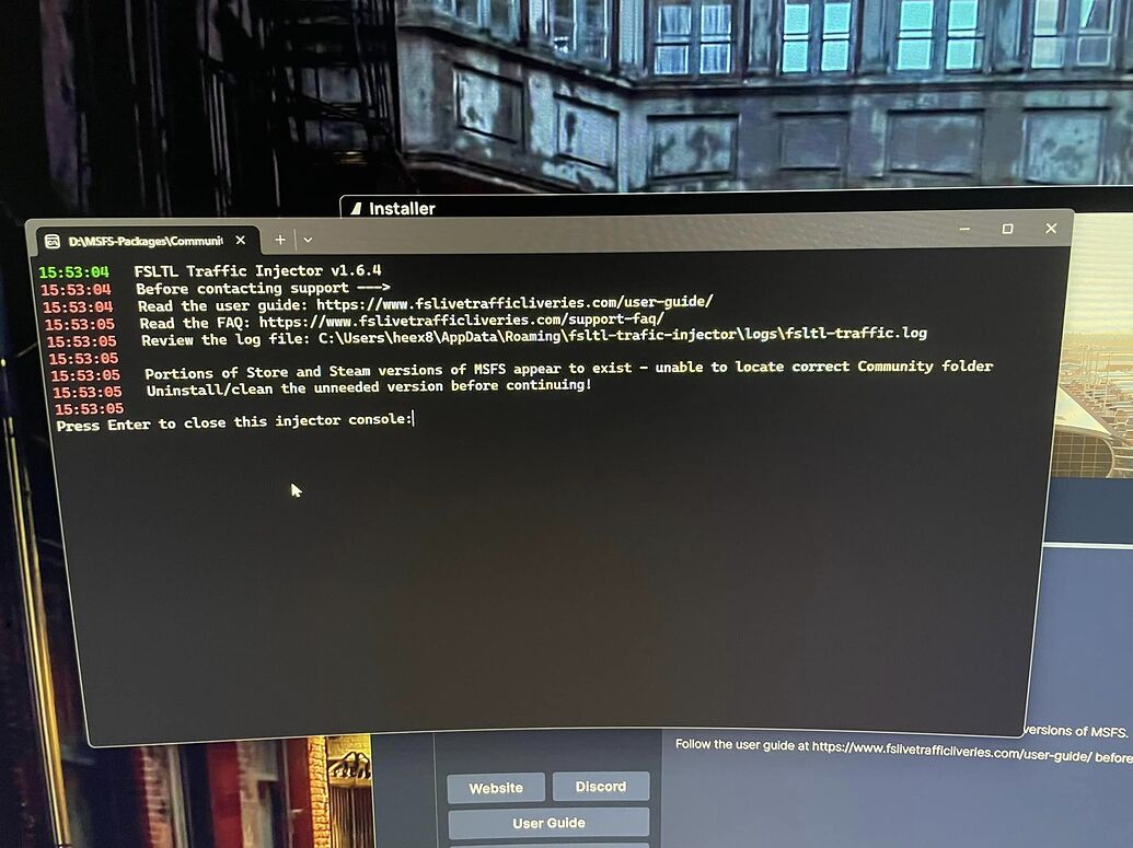 FSLTL Traffic injector doesn´t run - Tools & Utilities - Microsoft ...