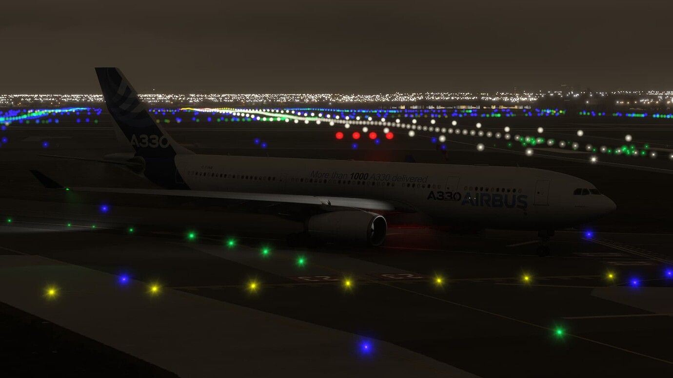 TOO BRIGHT: Unrealistic and Overexaggerated Airport and Night Lighting in MSFS 2024, bloom too ...