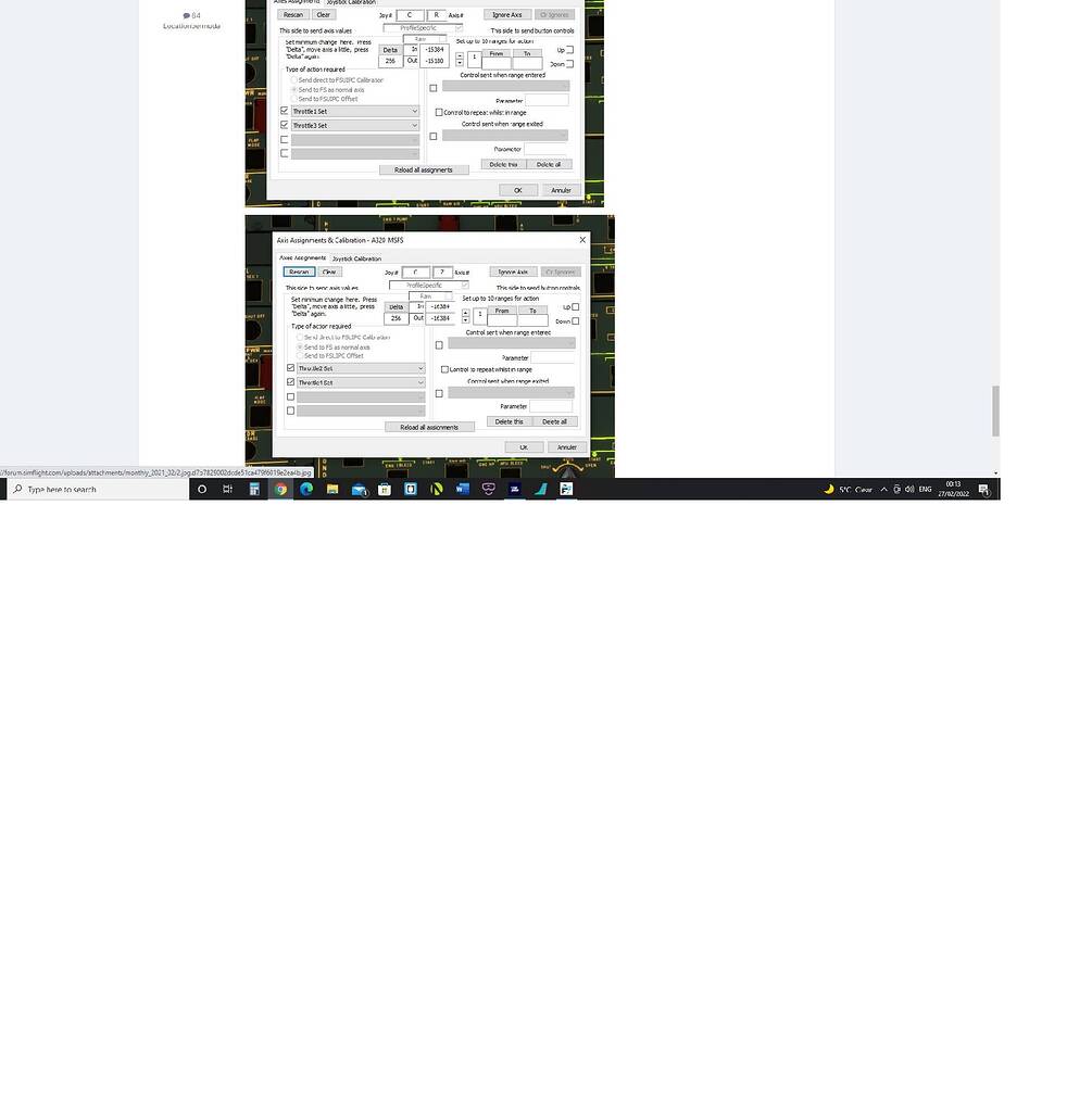 FBW A32NX Throttle axis setup in Fsuipc7 - Tools & Utilities - Microsoft Flight Simulator Forums
