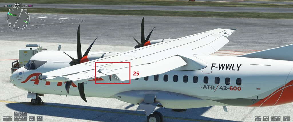 ATR 42 the 35 degree flaps - Aircraft & Systems - Microsoft Flight ...
