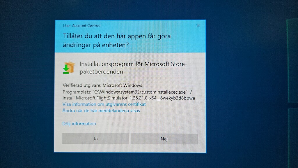 Microsoft Store Package Dependency Installer always popup when I start the game - Install ...