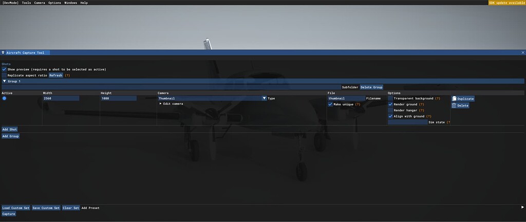 Undocking Aircraft Capture Tool - SDK - Microsoft Flight Simulator Forums
