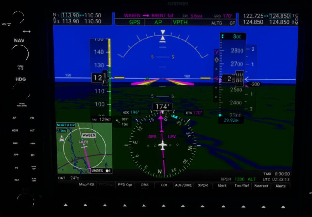 Garmin G1000 VNAV no Magenta Altitudes showing on PFD - Aircraft ...