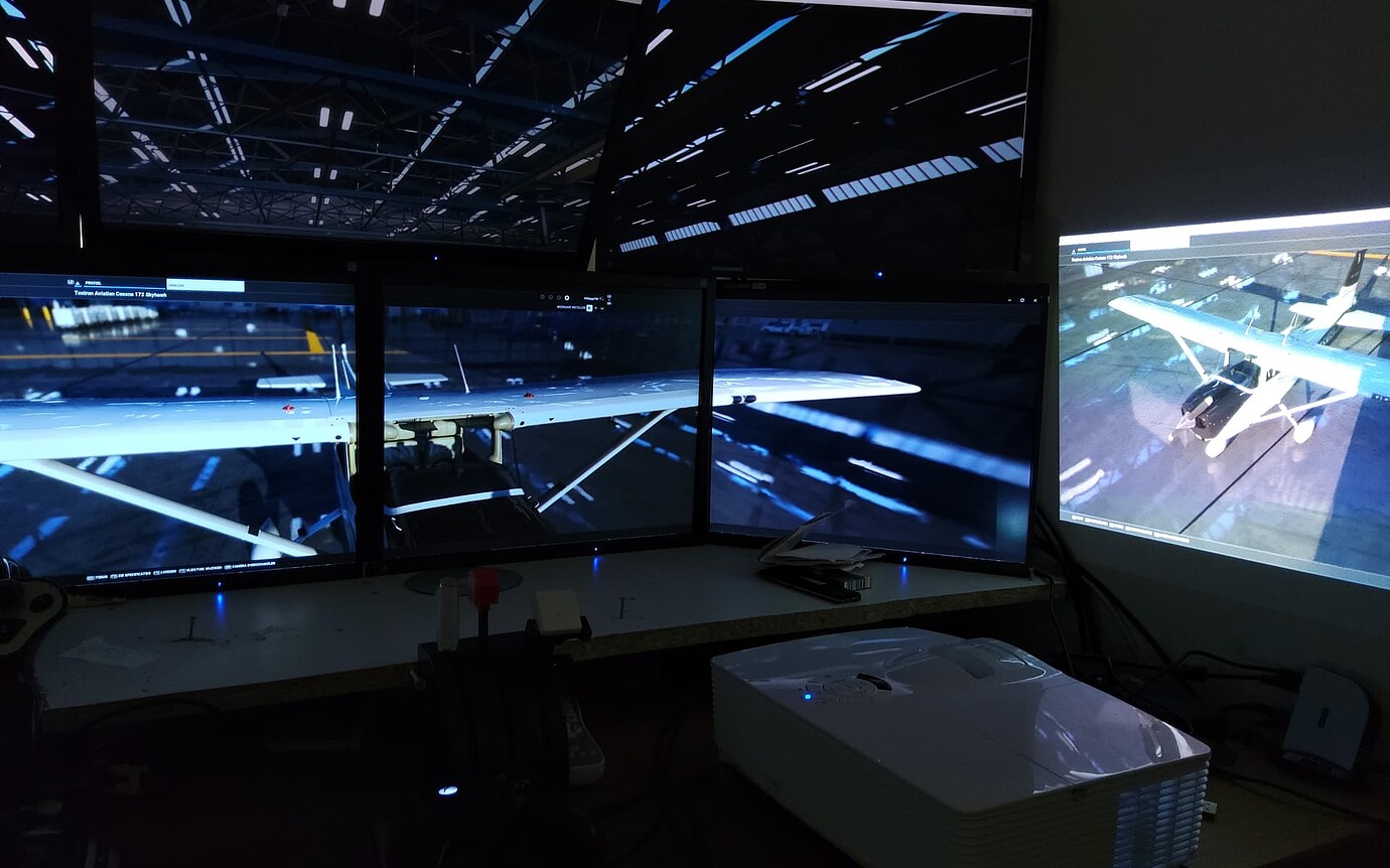 How to put 2 views on Flight Simulator, cockpit view and external aircraft on the same screen ...