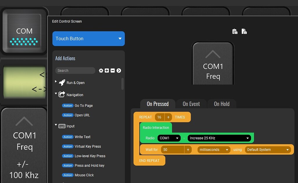 The COM frequencies are at 6.25kHz spacing - not the expected 8.33kHz ...
