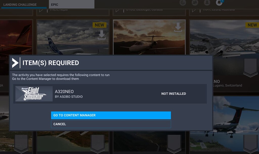 A320 package required to play CJ4 based landing challenge - User Interface & Activities ...