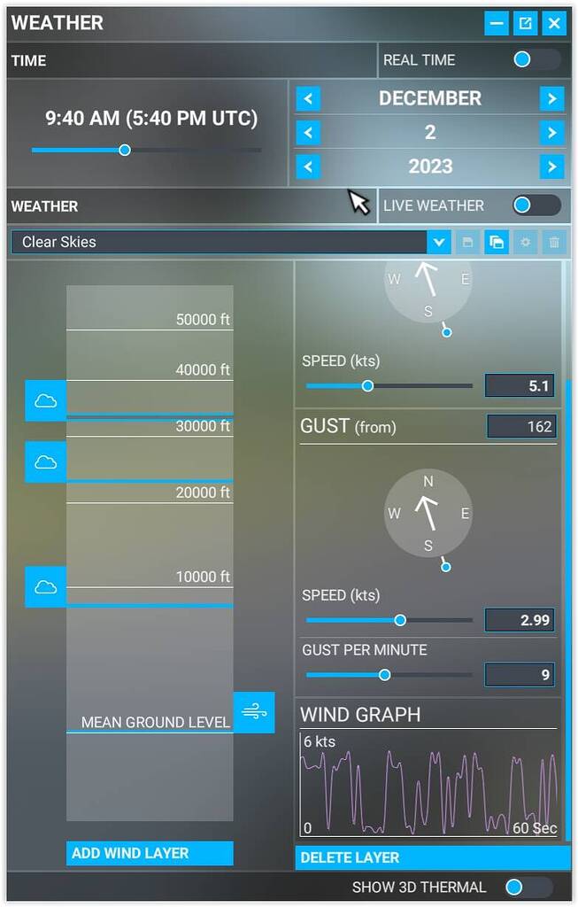 How to set up gusty wind? - User Interface & Activities - Microsoft Flight Simulator Forums