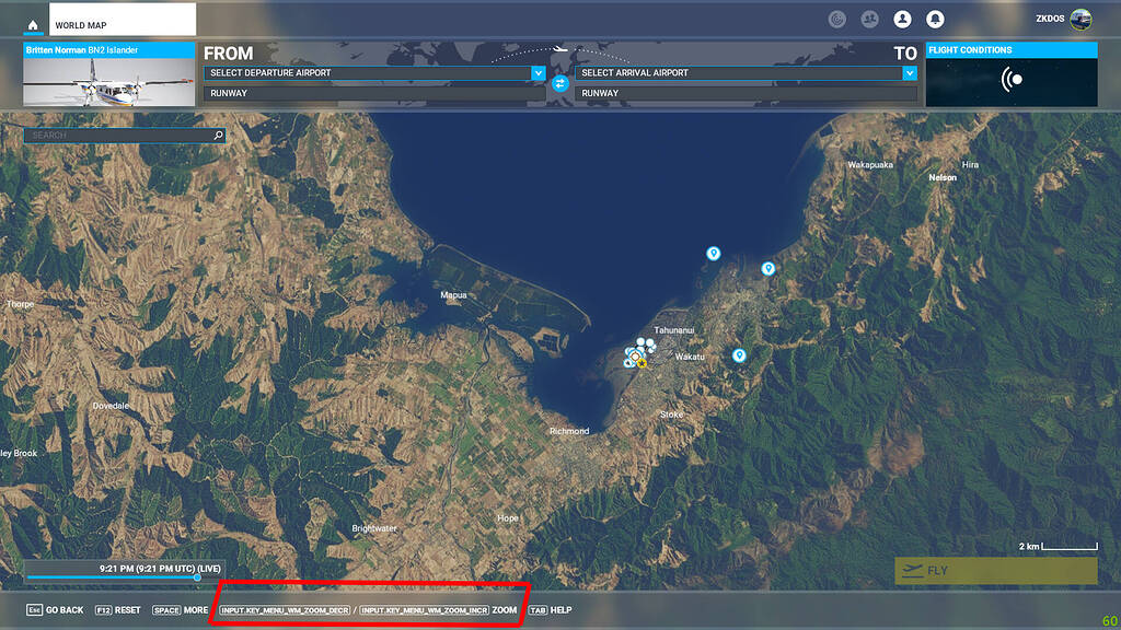 World map bottom menu bar issues - Resolved - Microsoft Flight ...