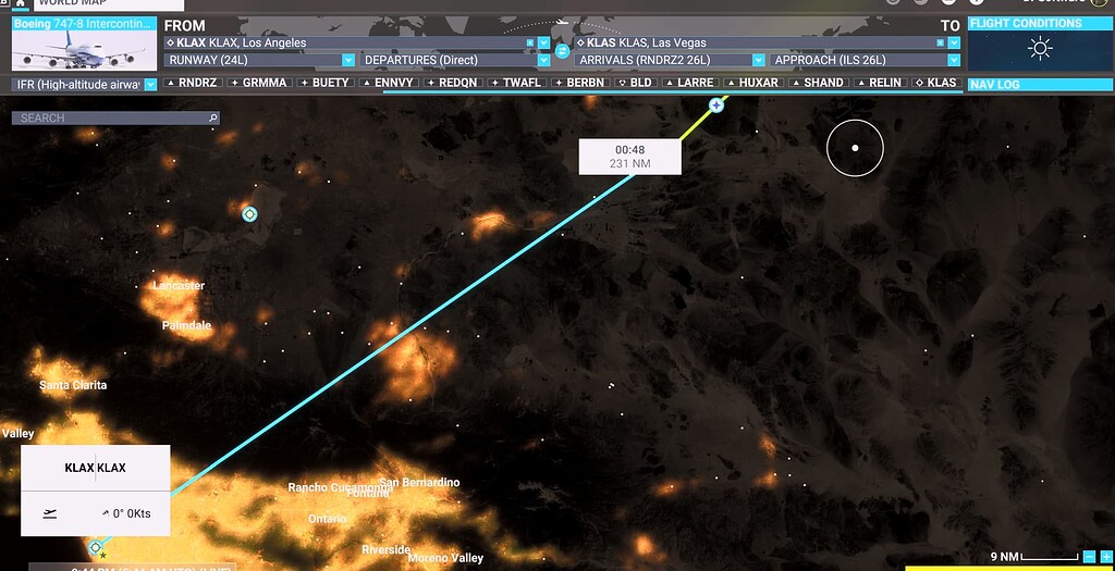 Insane routing for KLAX ORCKA5 MISEN RNDRZ2 KLAS - ATC, Traffic ...