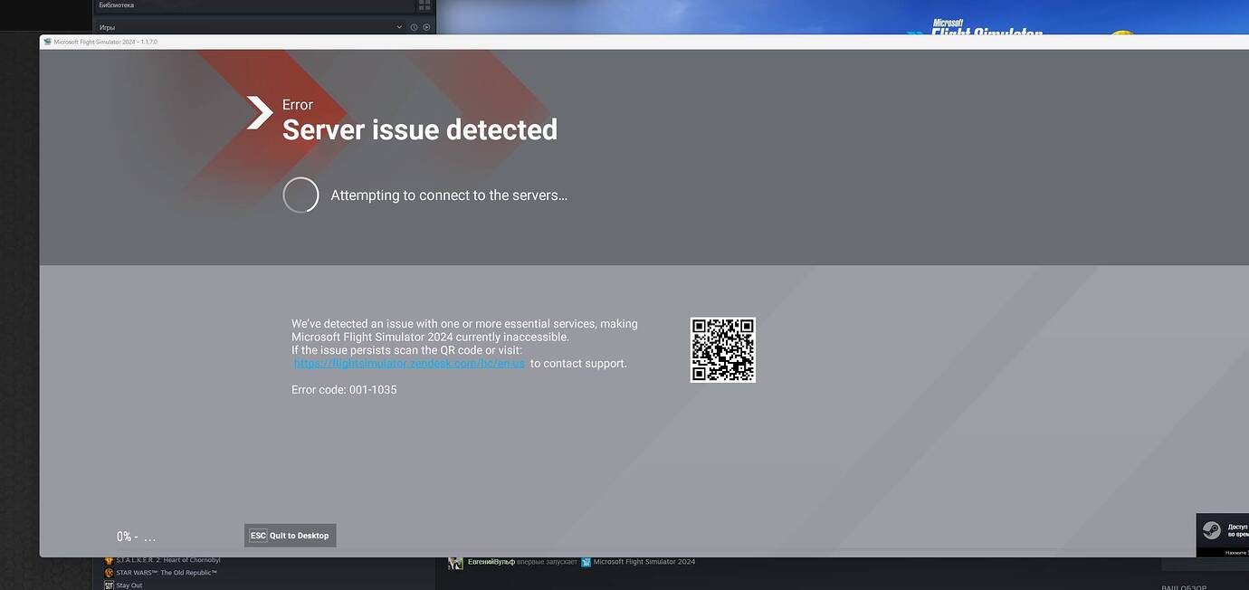 Can't connect to the servers. Error code: 001-1035 - Install ...