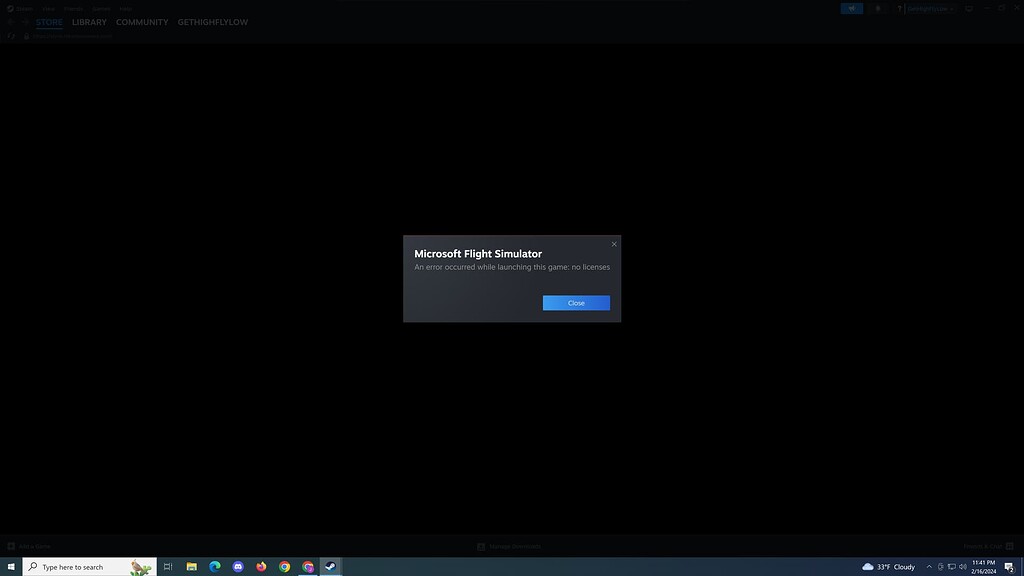 An error occurred when launching this game: no licenses - Install ...