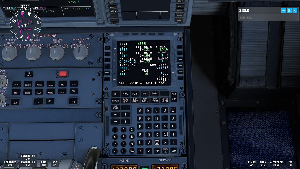 Speed on landing approach Airbus A320 V2 - Aircraft & Systems ...