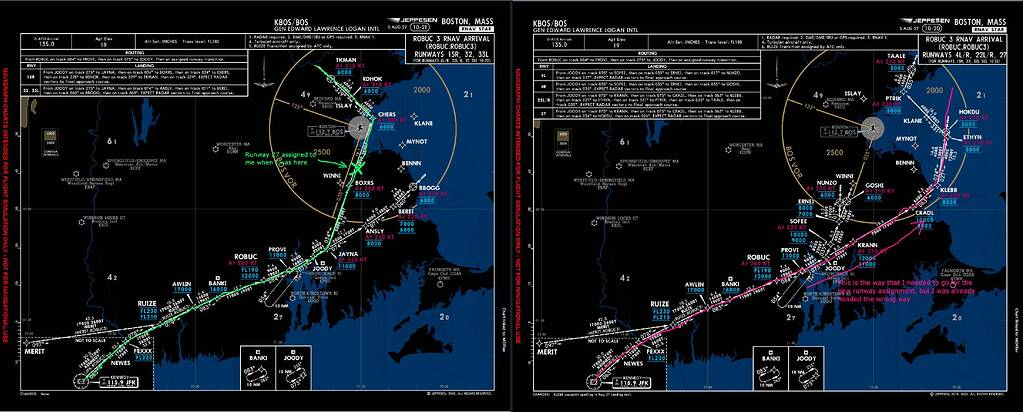 Turning off enforce flight plan results in ATC issuing new runway ...