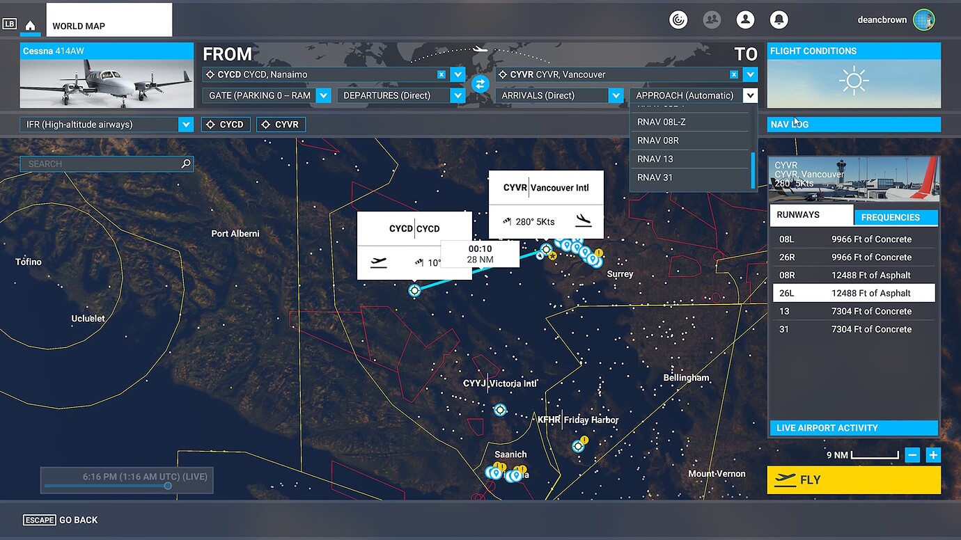 Missing CYVR instrument approaches for RWY 26 L and R - ATC, Traffic ...