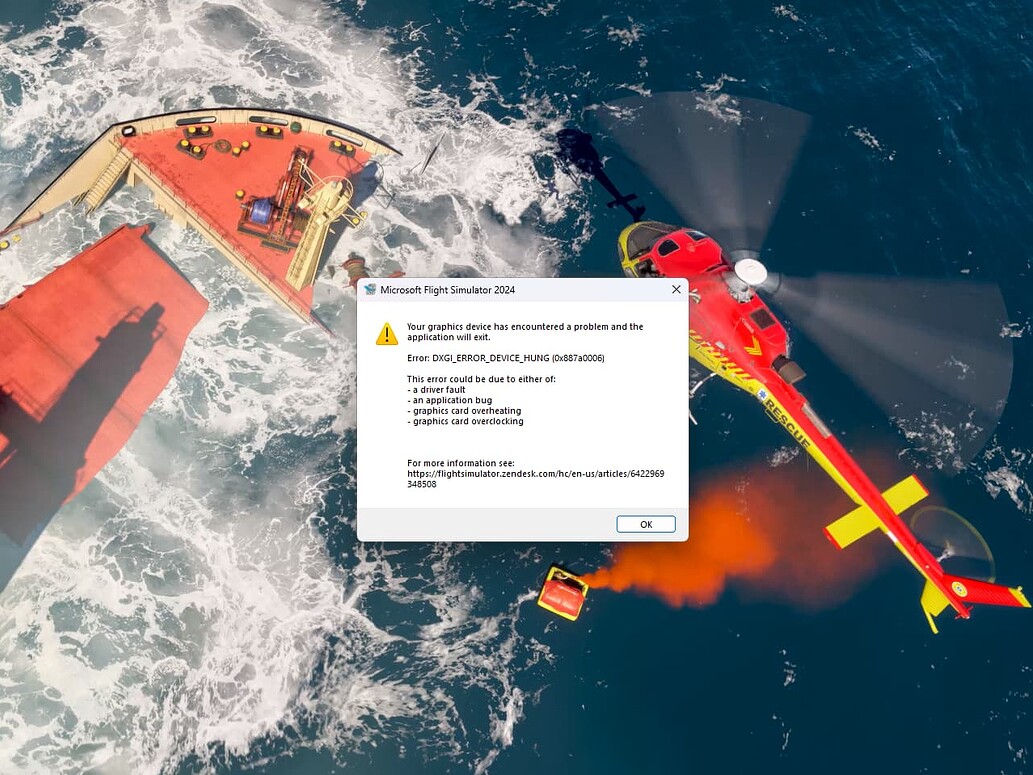 Unable to Launch MSFS 2024 at all - DXGI Error - Crashes (CTDs ...