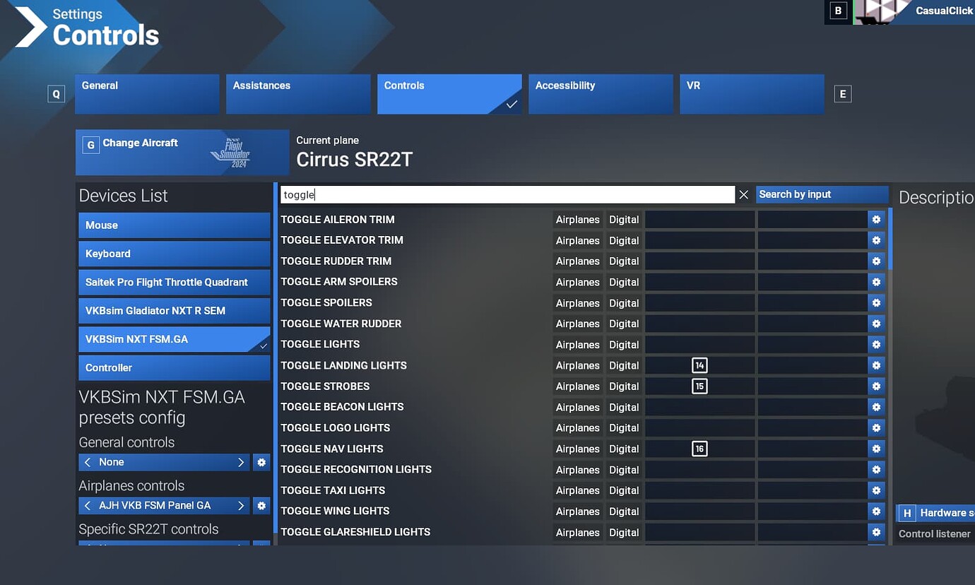 Is Toggle (Command) Working for You? (FS2024) - Aircraft & Systems - Microsoft Flight Simulator ...