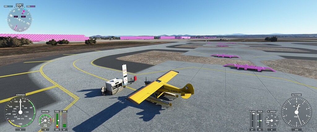 Pink Textures at Hand Crafted Airports - Scenery and Airports - Microsoft Flight Simulator Forums