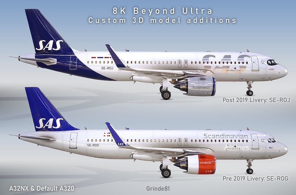 A32NX Scandinavian Airlines - 8K Beyond Ultra - Aircraft - Microsoft ...