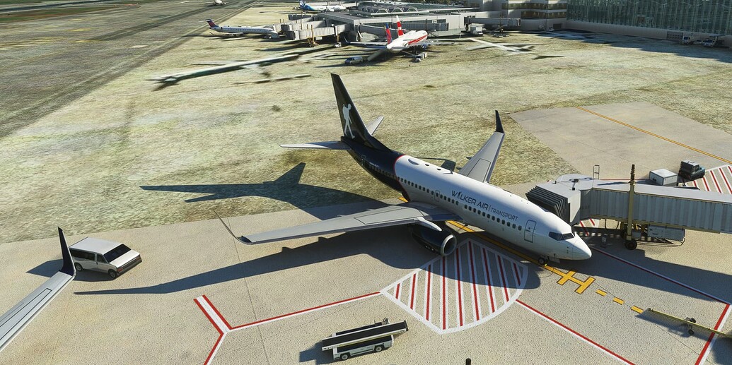 Satellite imagery over airport ramps/taxiways - Airports - Microsoft ...