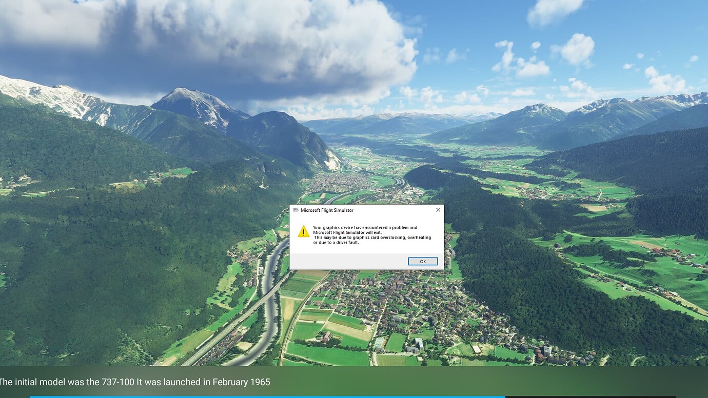 Warning: Your graphics device has encountered a problem - Install ...
