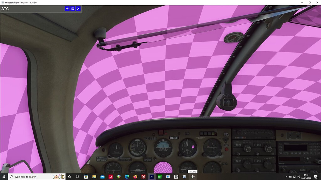 Pink texture on windscreen - Aircraft & Systems - Microsoft Flight ...