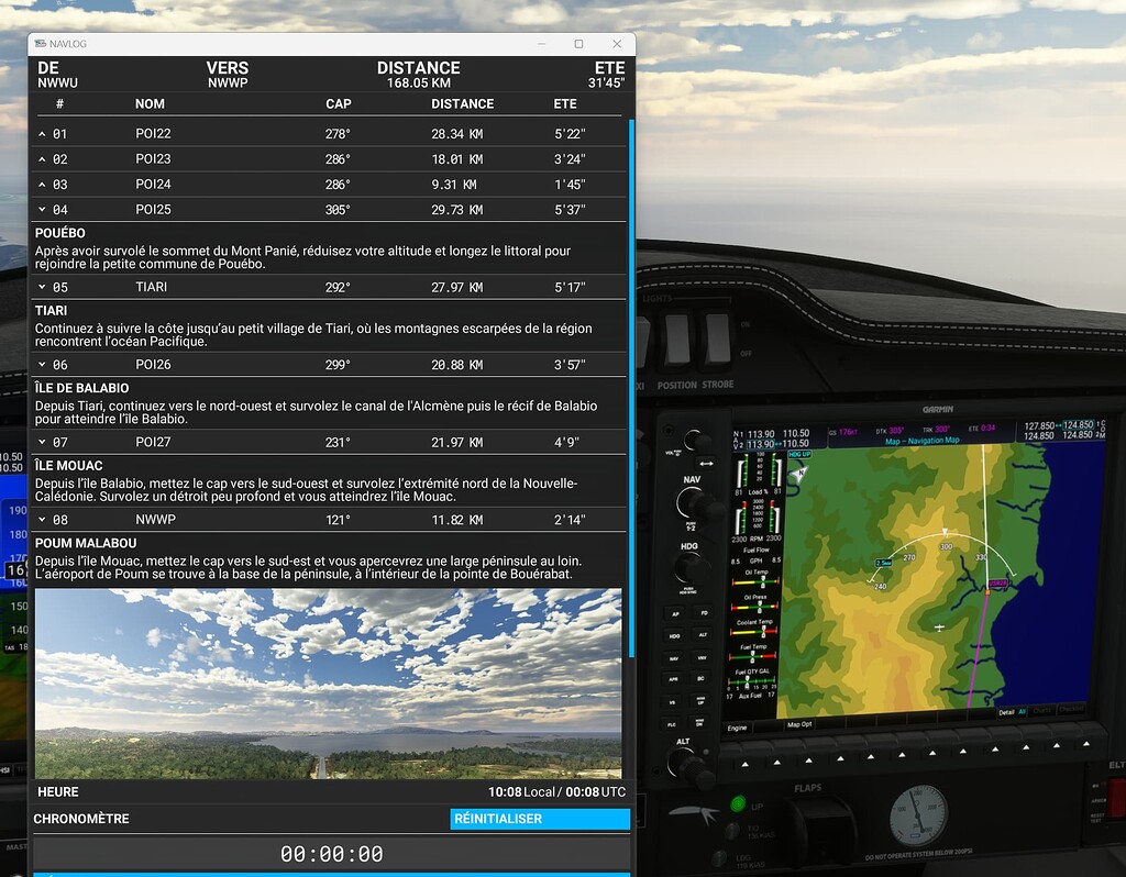 New Caledonia Bushtrip Waypoints Of Gps Map Not Corresponding With Navlog User Interface