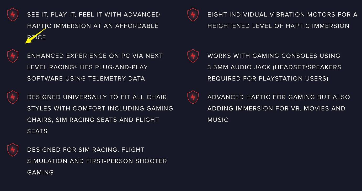 Next level racing HF8 - Tech Talk - Microsoft Flight Simulator Forums