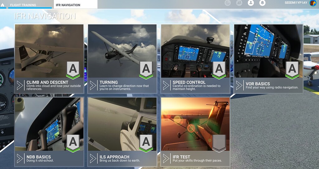 Tips for IFR test in IFR NAVIGATION Training - User Interface ...