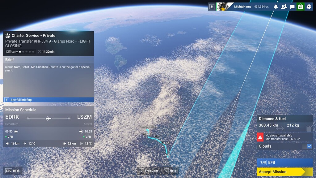 [Career] Mission briefing "flight path" is displaying incorrectly ...