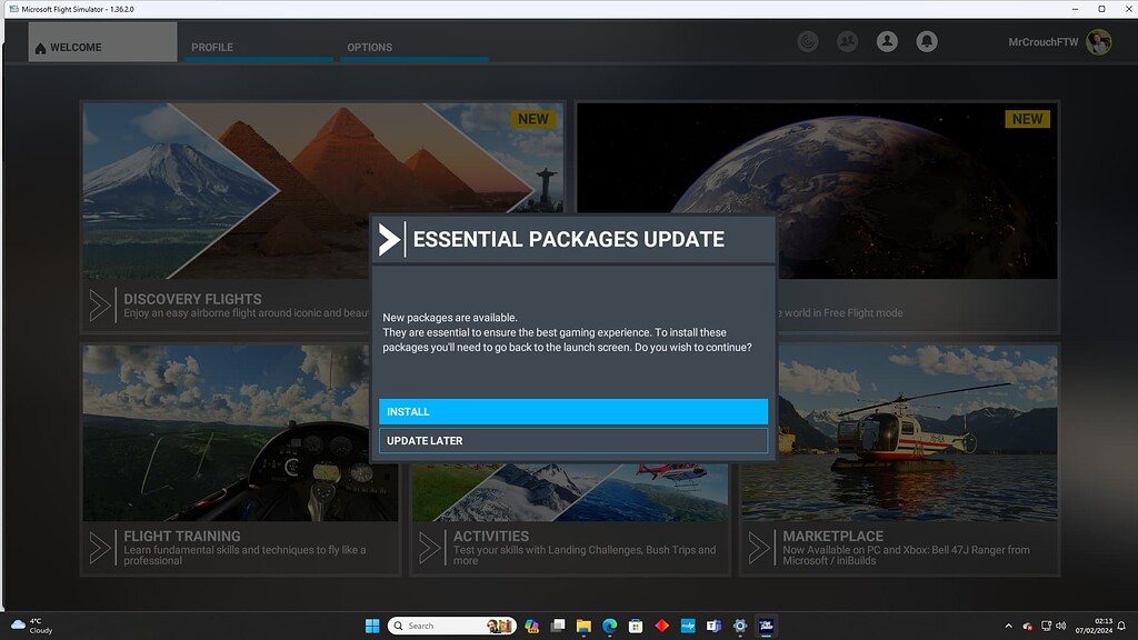 Missing Packages and Crashing - Install, Performance & Graphics - Microsoft Flight Simulator Forums