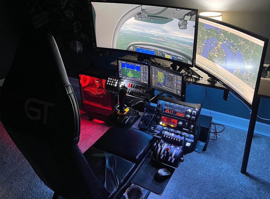 Version-lost count of my simple rig! - Home Cockpit Builders ...