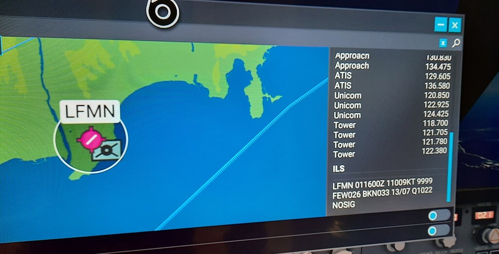 ILS frequency missing on VFR MAP - ATC, Traffic & NAVAIDs - Microsoft ...