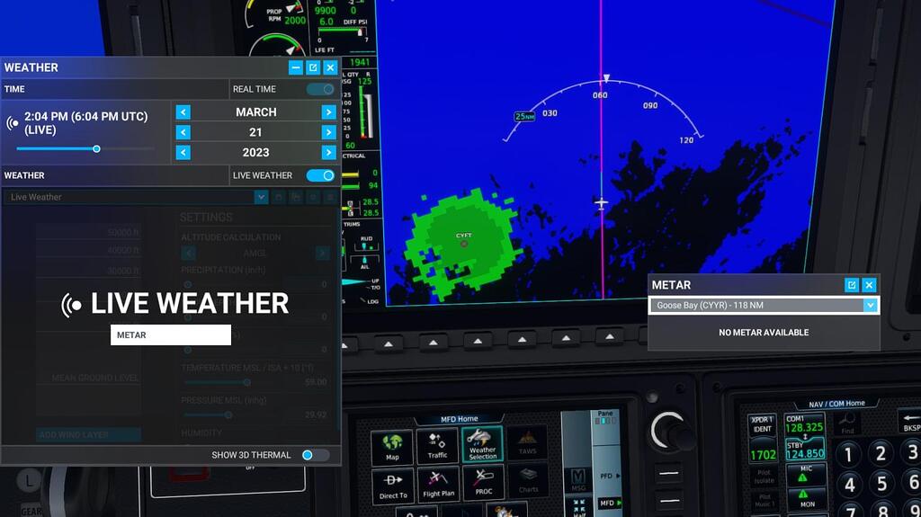 NEXRAD display shows METAR bubble around airports - Weather & Live ...