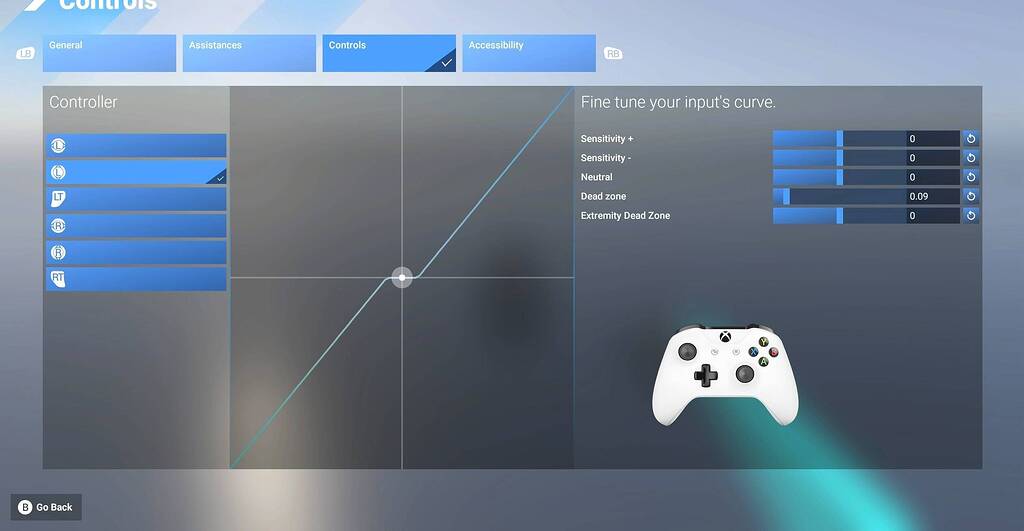 Controllers curve adjustment not selectable - Hardware & Peripherals ...