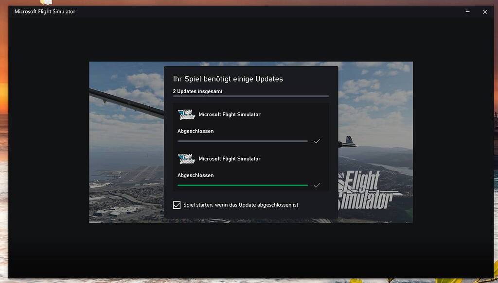 Update Screen - Can't load MSFS - Hardware & Peripherals - Microsoft Flight Simulator Forums