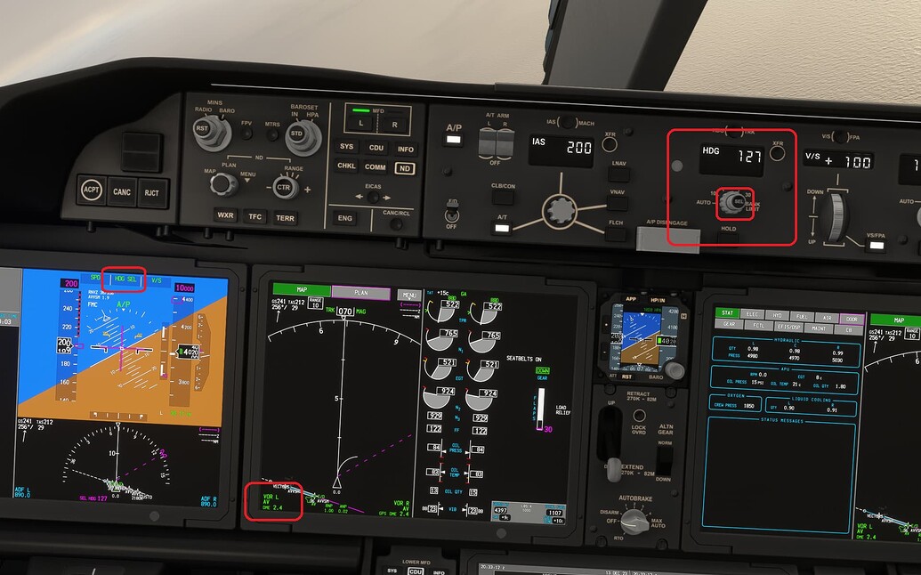 How to follow a VOR in 787 with FMS / GPS active? - Aircraft & Systems ...