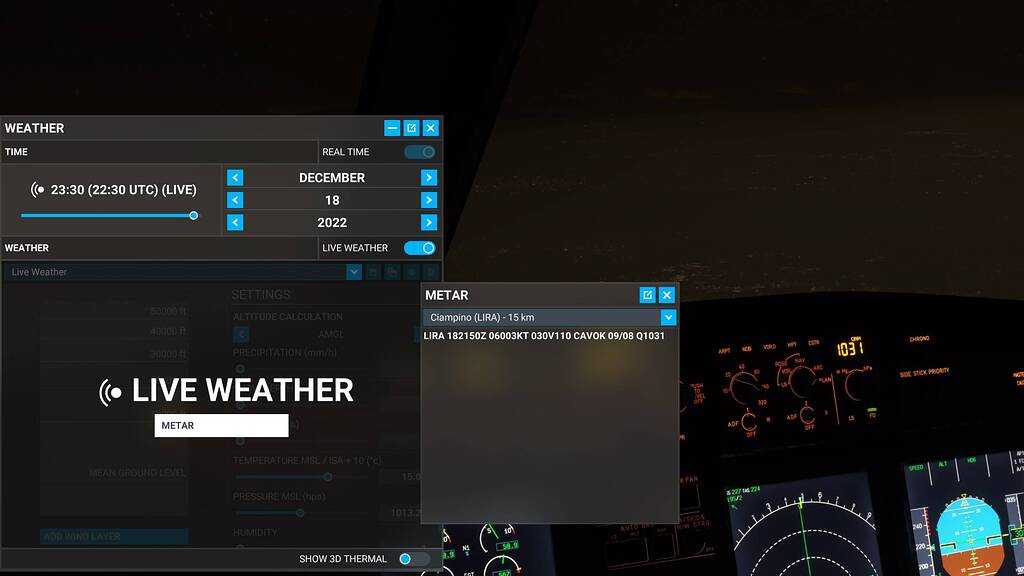 Fog when the metar reports CAVOK - Weather & Live Weather - Microsoft ...