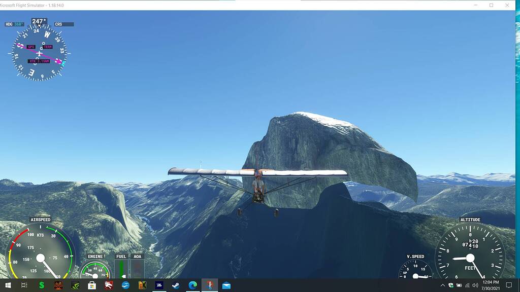 Half Dome display problems. Crazy Horse lode problems - Scenery and ...