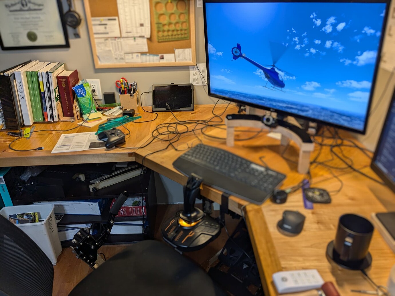 Simple Helicopter Collective - Home Cockpit Builders - Microsoft Flight ...