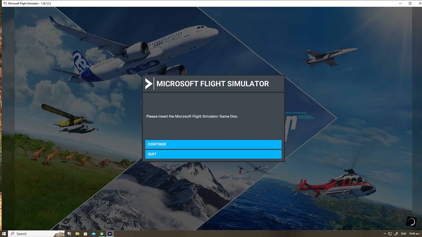 Please Insert the Microsoft Flight Simulation Game Disk - Hardware ...