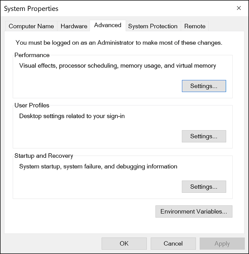 Use sysdm.cpl for a performance boost - General Discussion - Microsoft ...