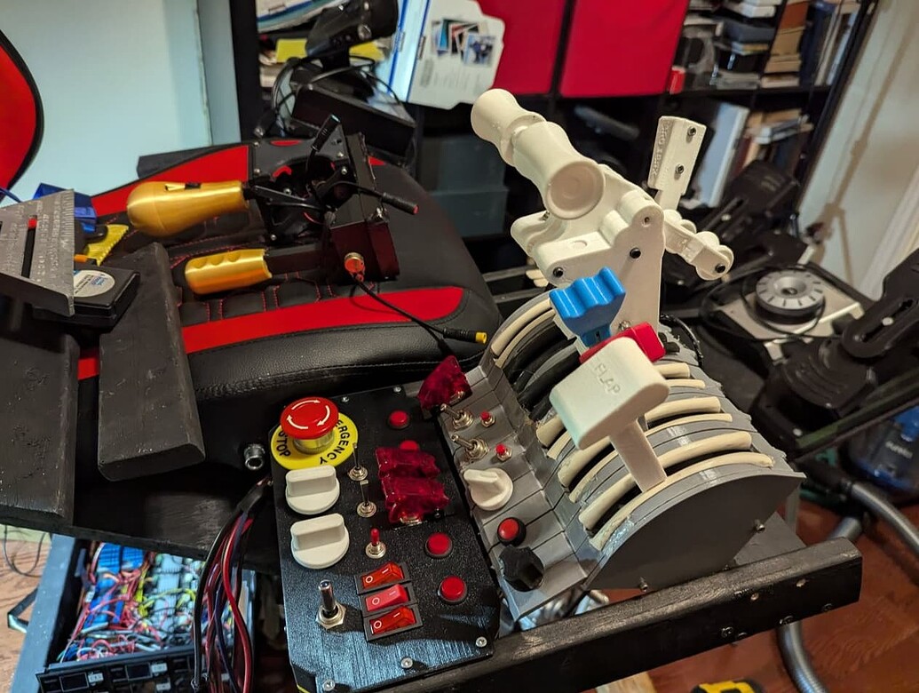 DIY 6DOF Motion Simulator VR Cockpit project + pendular yoke, throttle ...