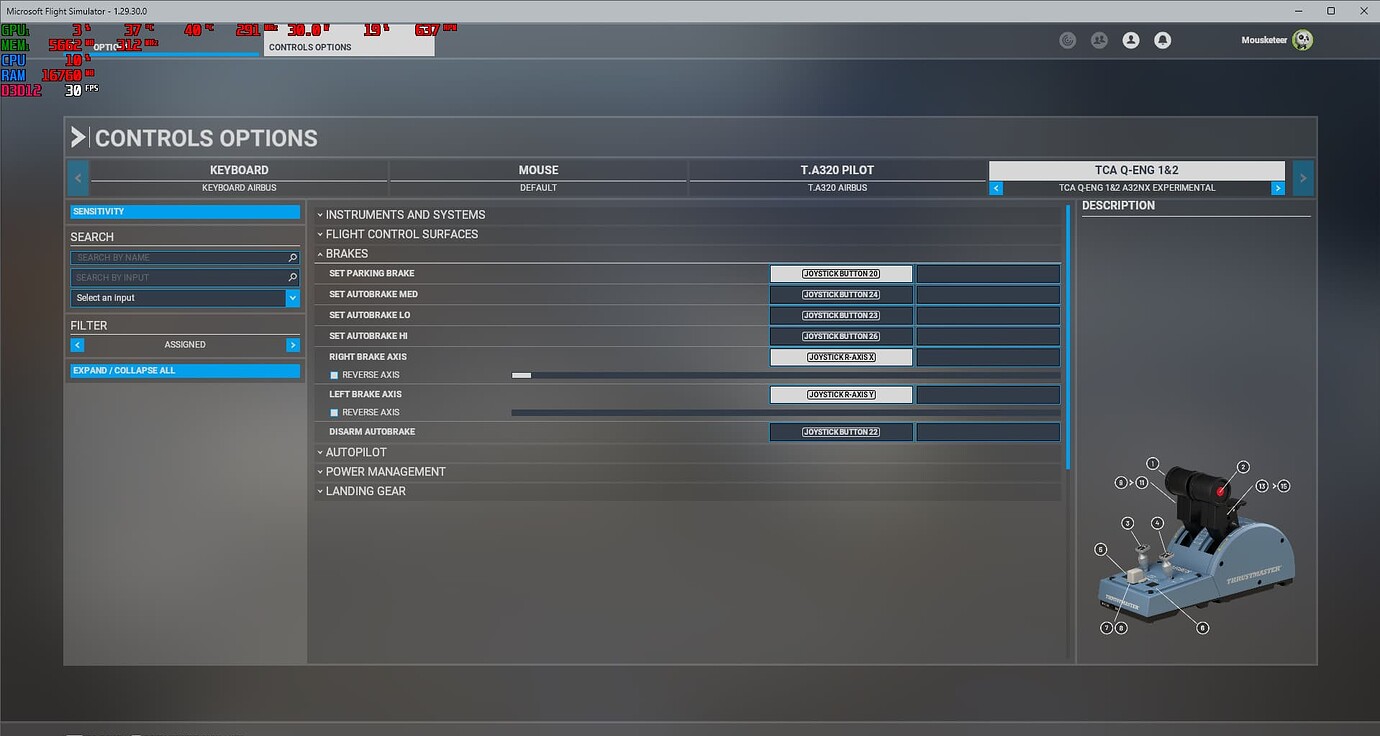 TCA Airbus Capt Pack with TM Rudder pedals - Hardware & Peripherals ...