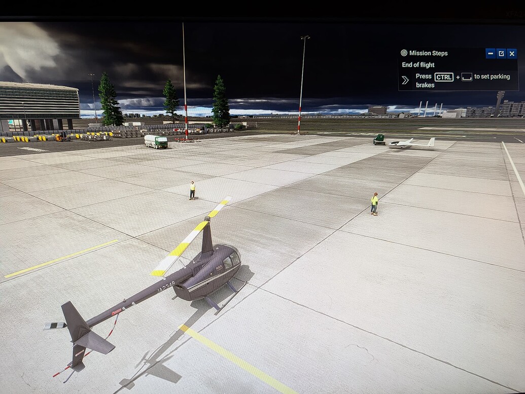 Can't end mission as R66 doesn't have parking brake - Resolved ...