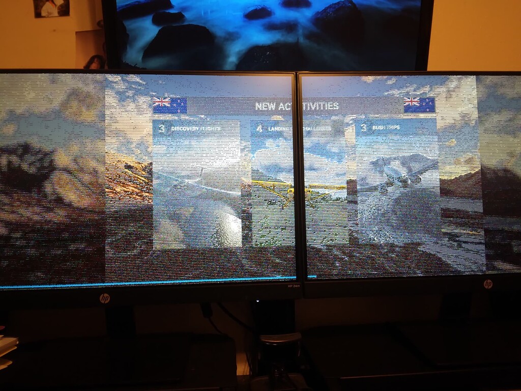 Strange horizontal lines while loading - Install, Performance & Graphics - Microsoft Flight ...